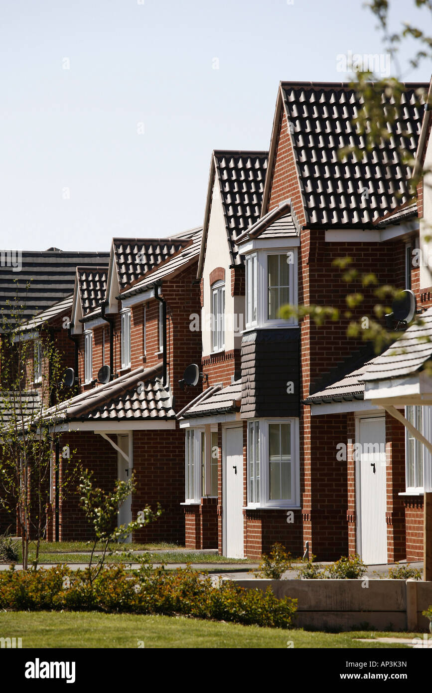Newly built houses Stock Photo - Alamy