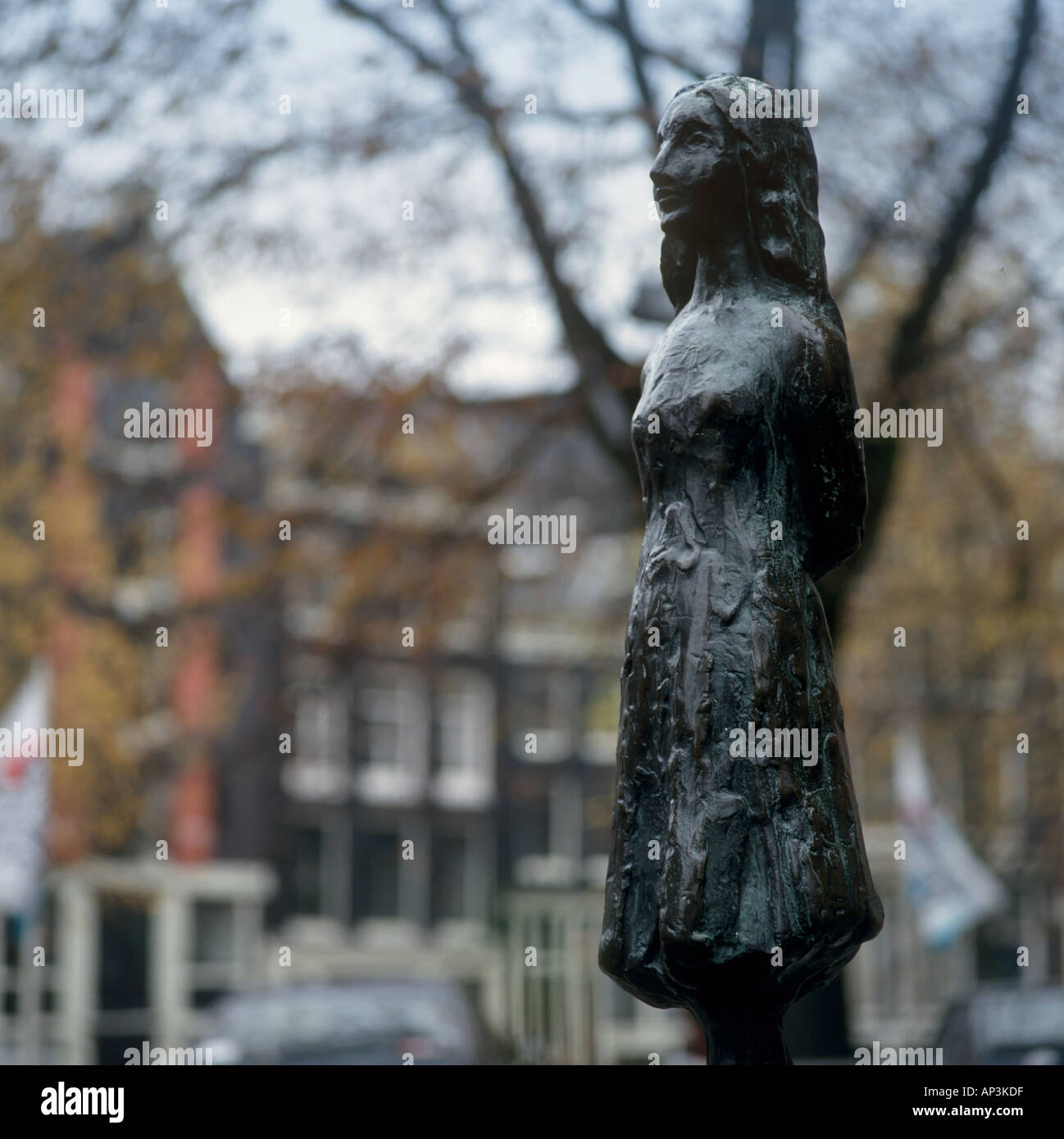 Statue anne frank outside westerkerk hi-res stock photography and ...