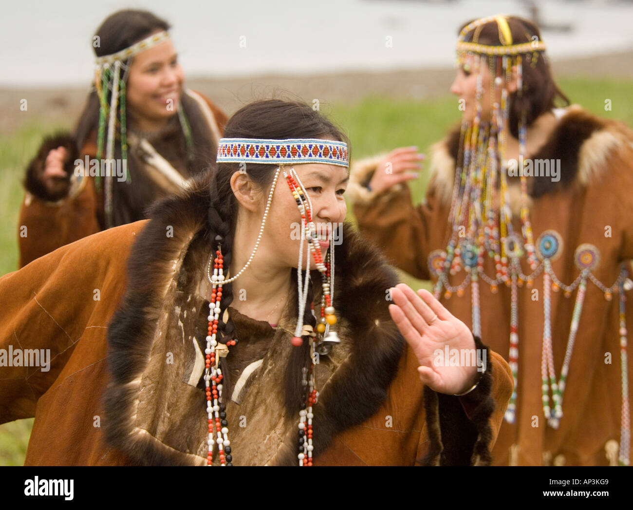 Koryak native people of Ossora village from Kamchatka peninsula, Russia ...