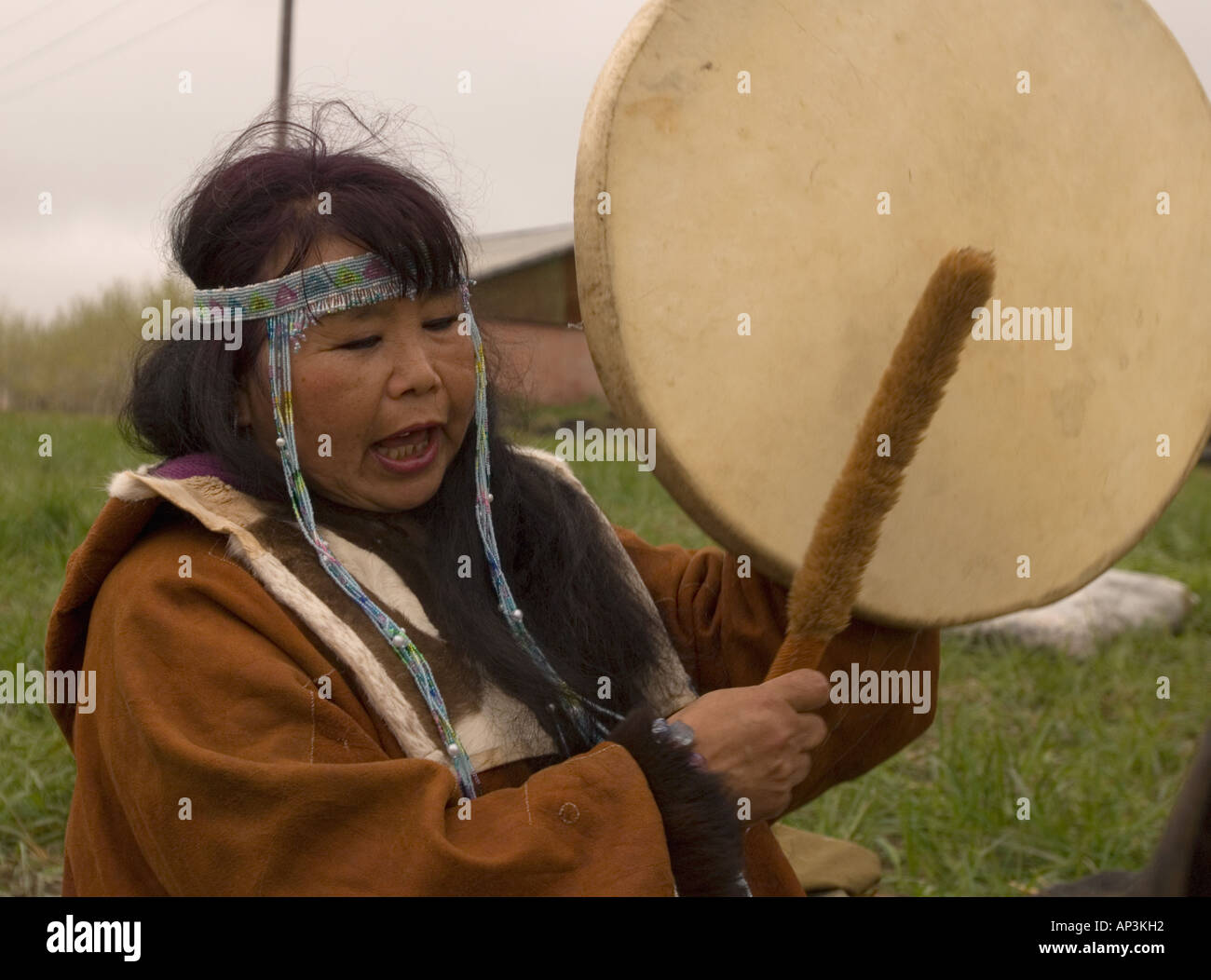 Koryak native people of Ossora village from Kamchatka peninsula, Russia ...