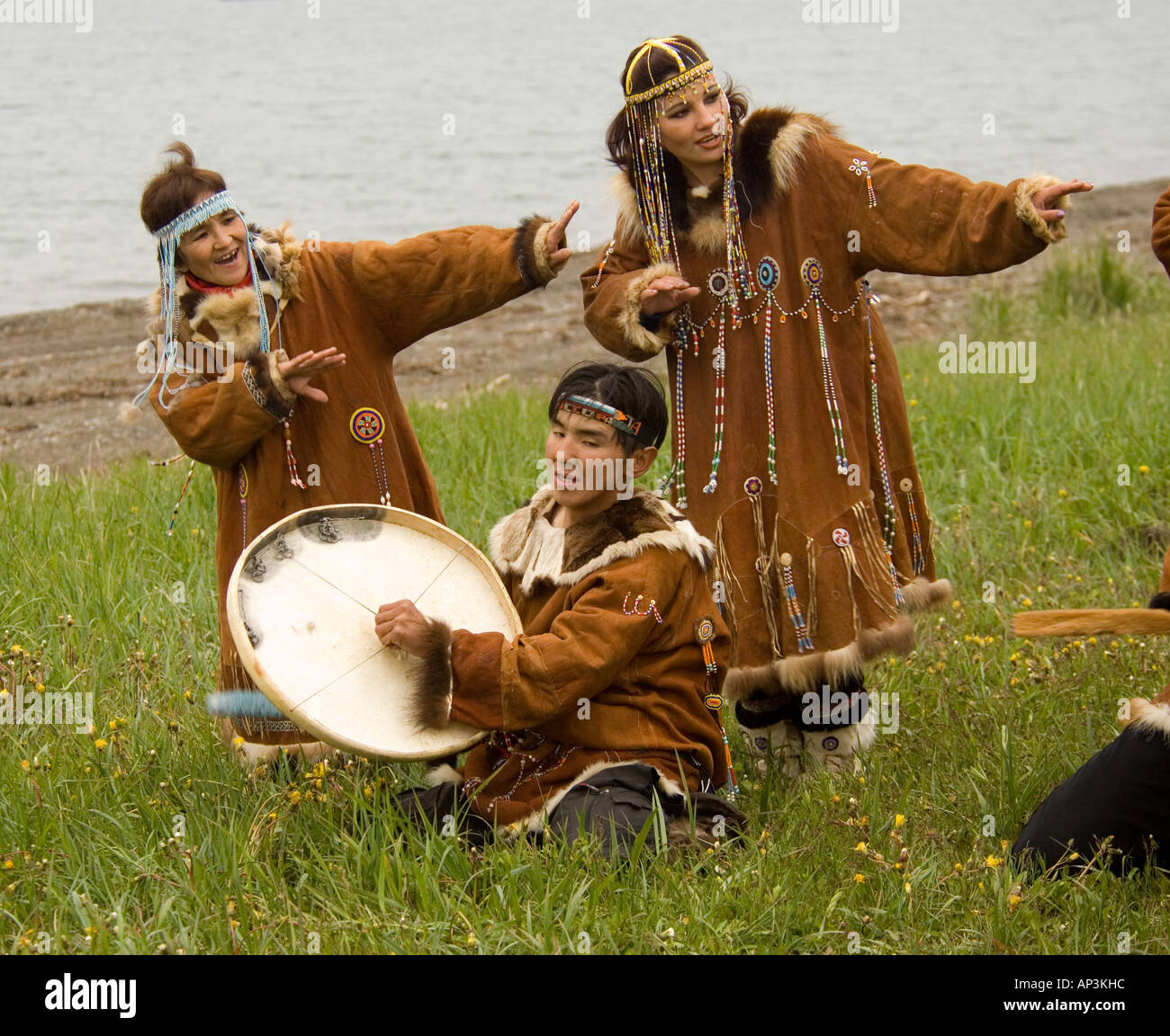 Koryak native people of Ossora village from Kamchatka peninsula, Russia ...