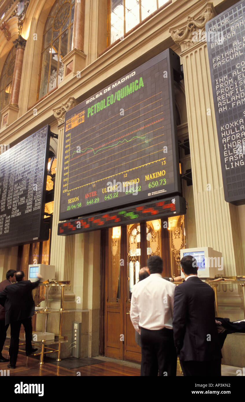 Madrid stock exchange interior hi-res stock photography and images - Alamy