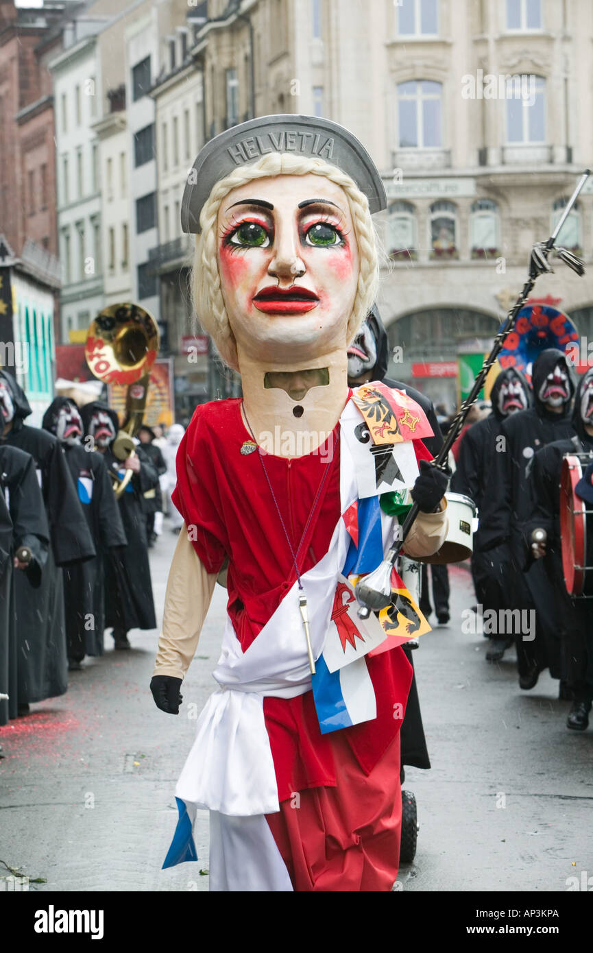 SWITZERLAND, BASEL: Fasnacht Carnival Costumes & Parade Stock Photo - Alamy
