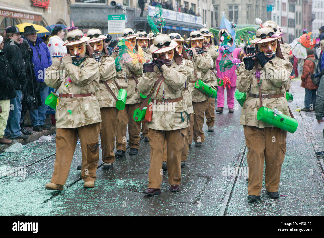 SWITZERLAND, BASEL: Fasnacht Carnival Costumes & Parade Stock Photo - Alamy