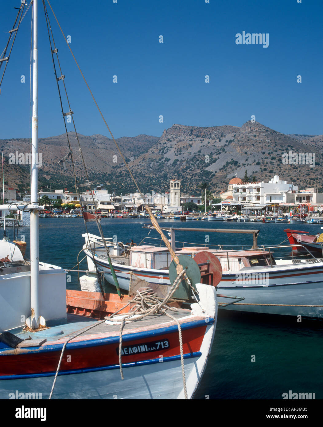 Crete elounda hi-res stock photography and images - Alamy
