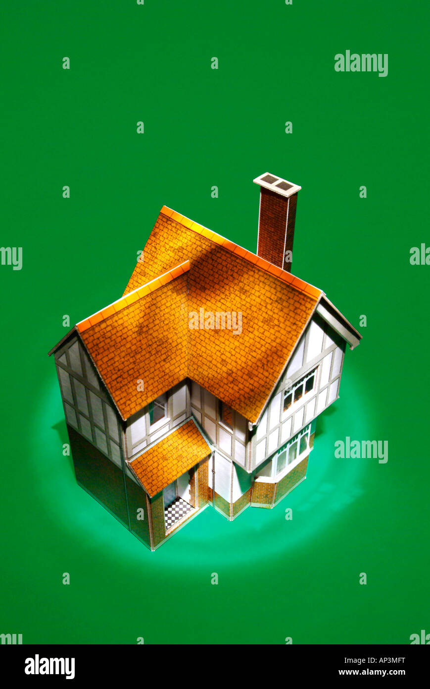 Model cardboard house Stock Photo - Alamy