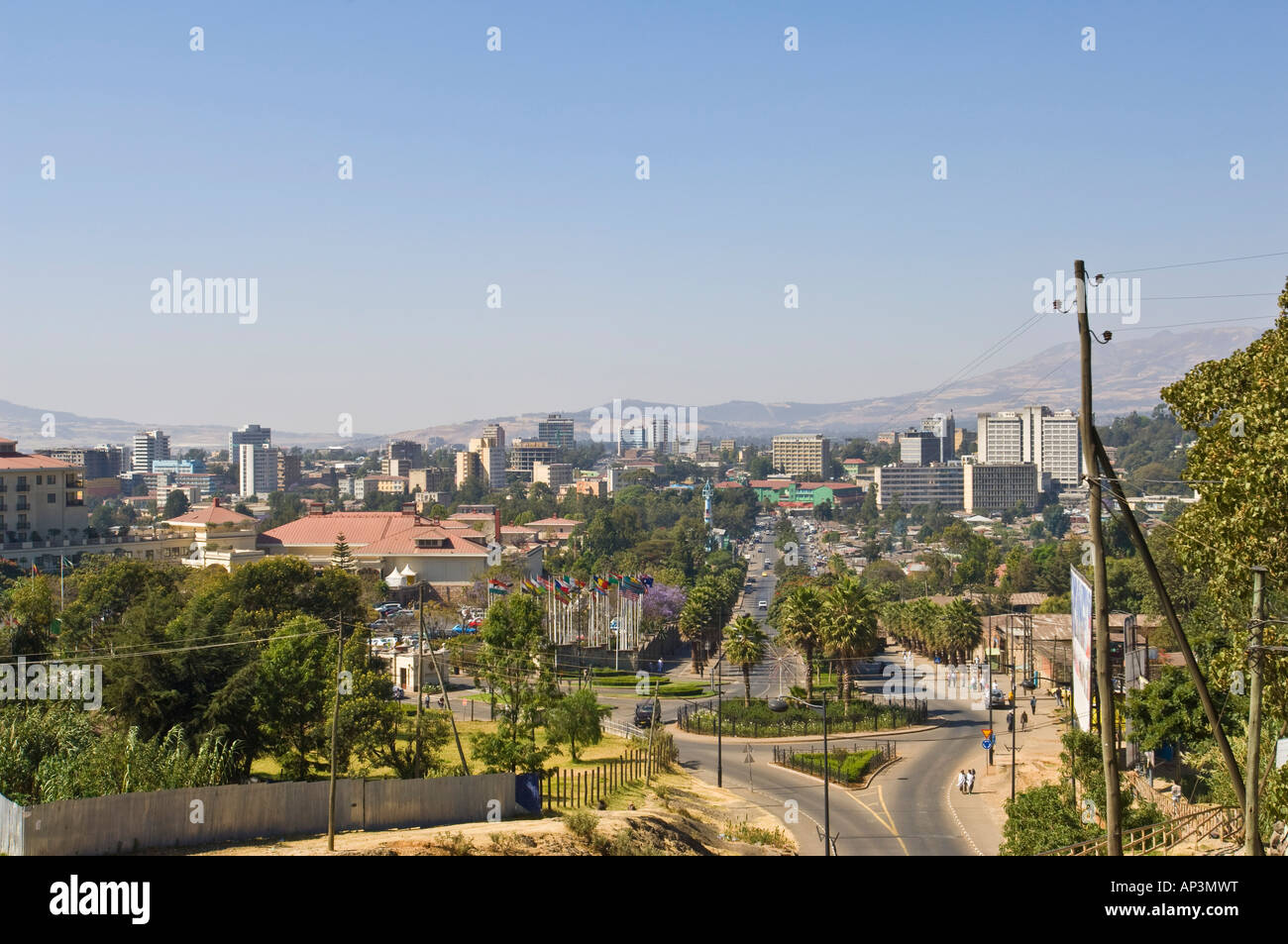 A view towards the center of Addis Ababa Stock Photo - Alamy