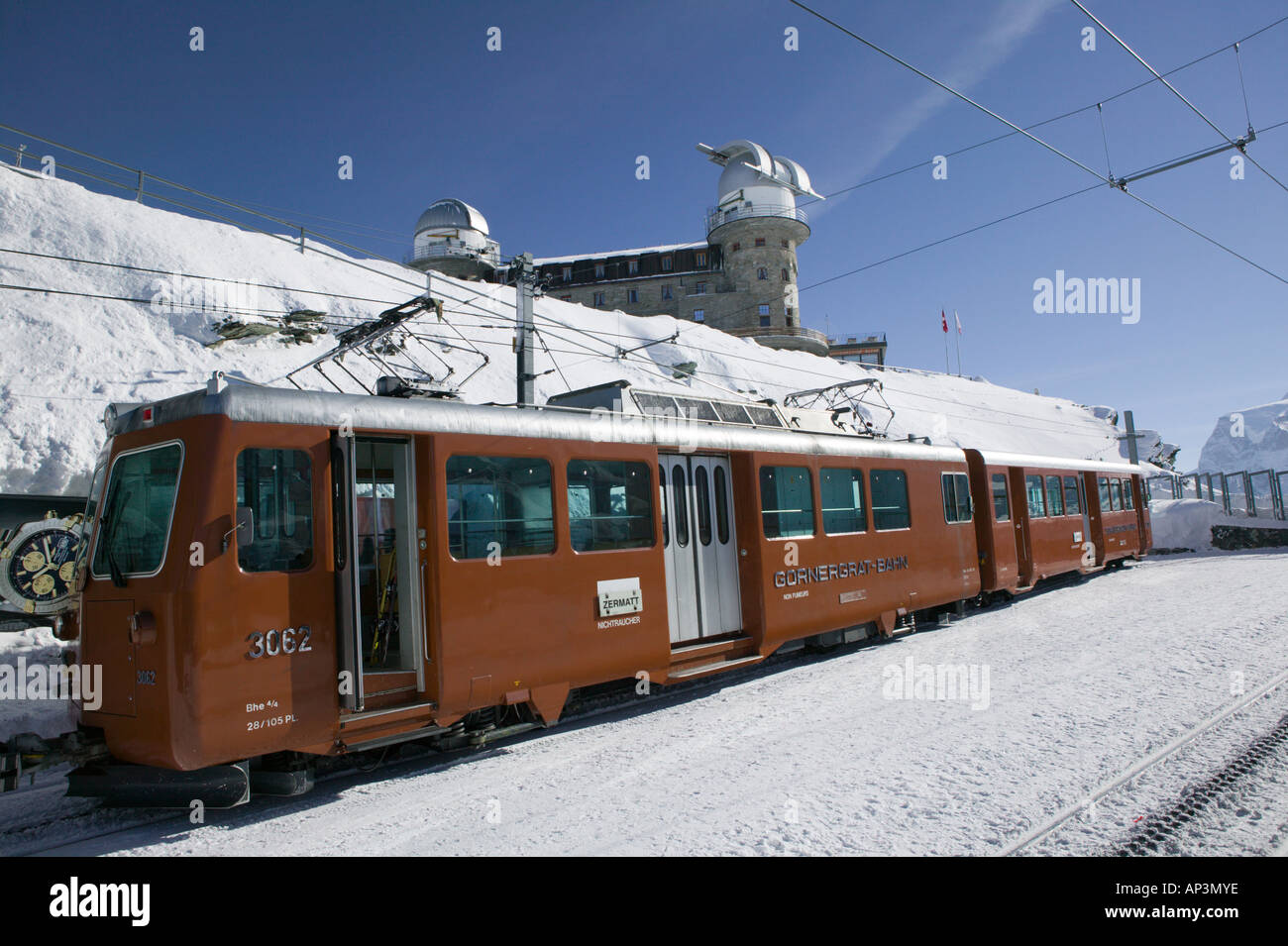 SWITZERLAND, Wallis/Valais, ZERMATT: Gornergrat Mountain (el.3089 ...