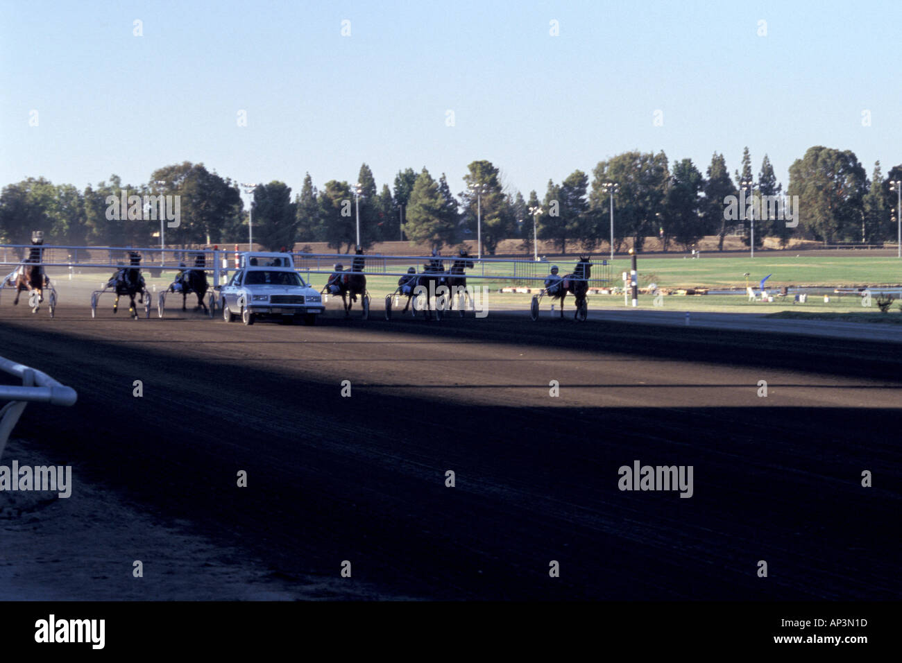 Harness racing at the California State Fair Sacramento California Stock ...