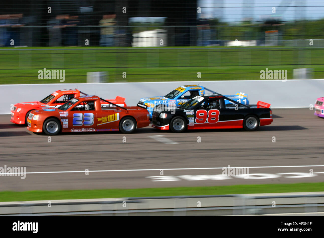 Racing pick up trucks Stock Photo - Alamy