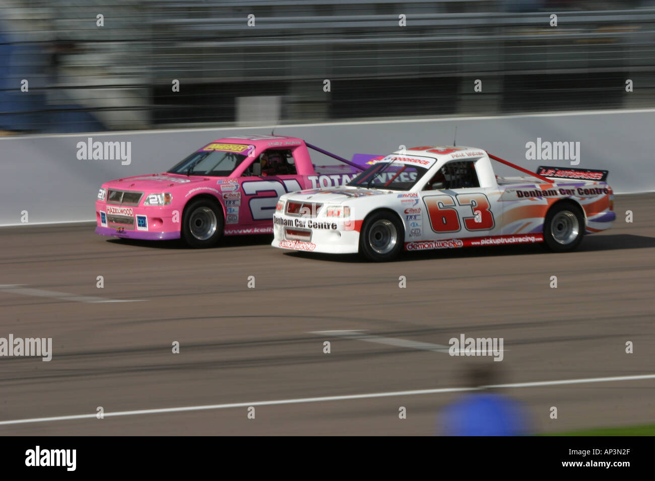 Racing pick up trucks Stock Photo - Alamy
