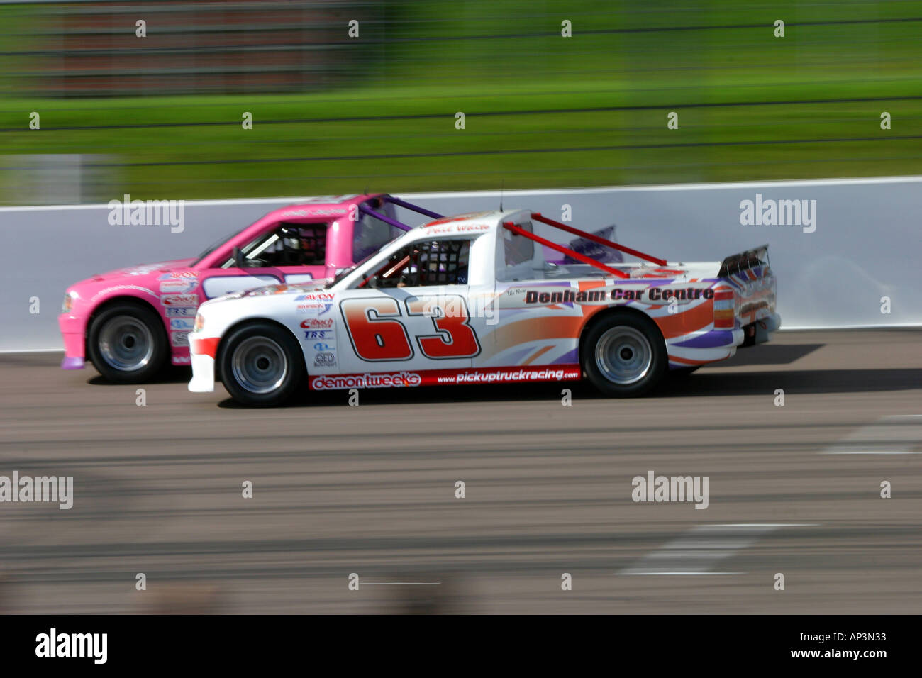Racing pick up trucks Stock Photo - Alamy