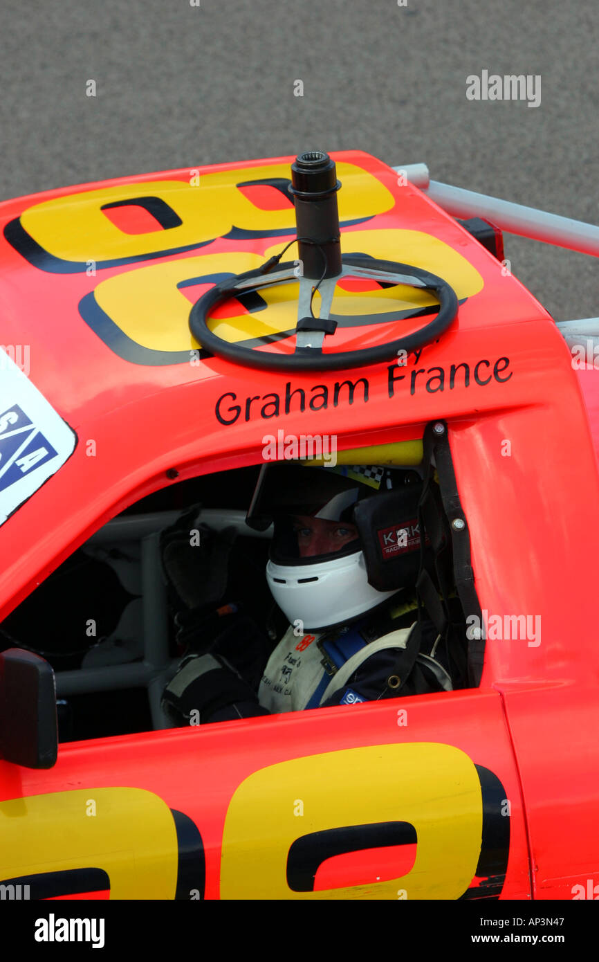 Racing driver at wheel hi-res stock photography and images - Alamy