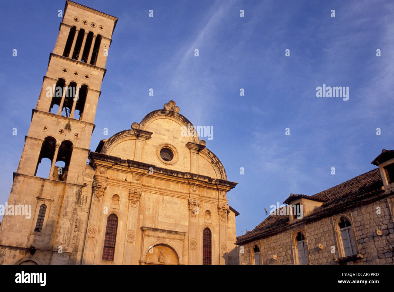 Europe, Croatia, Dalmatia, Hvar Island, Hvar Town. Saint Steven's ...