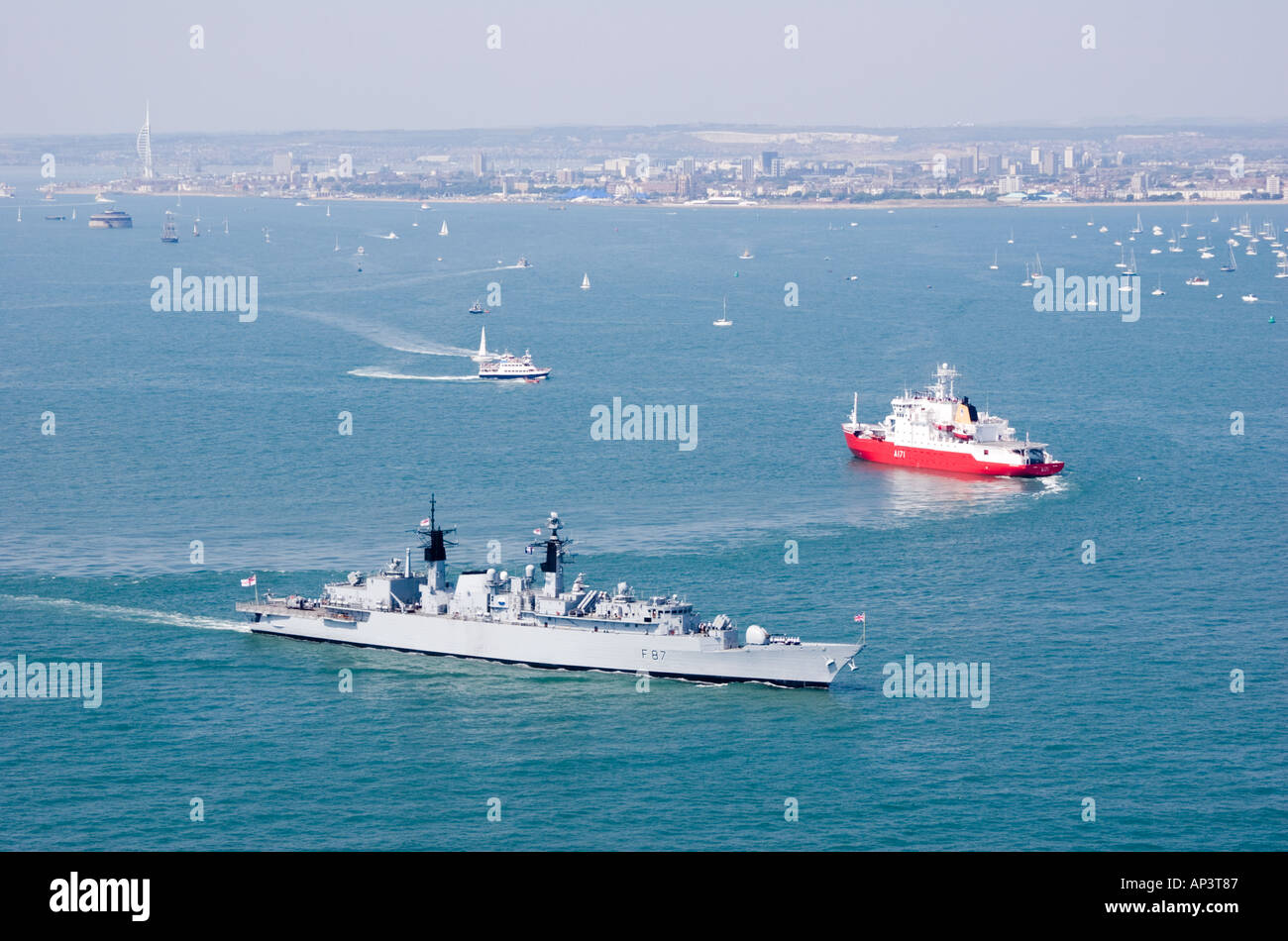 ships on parade at portsmouth international festival of the sea Stock ...
