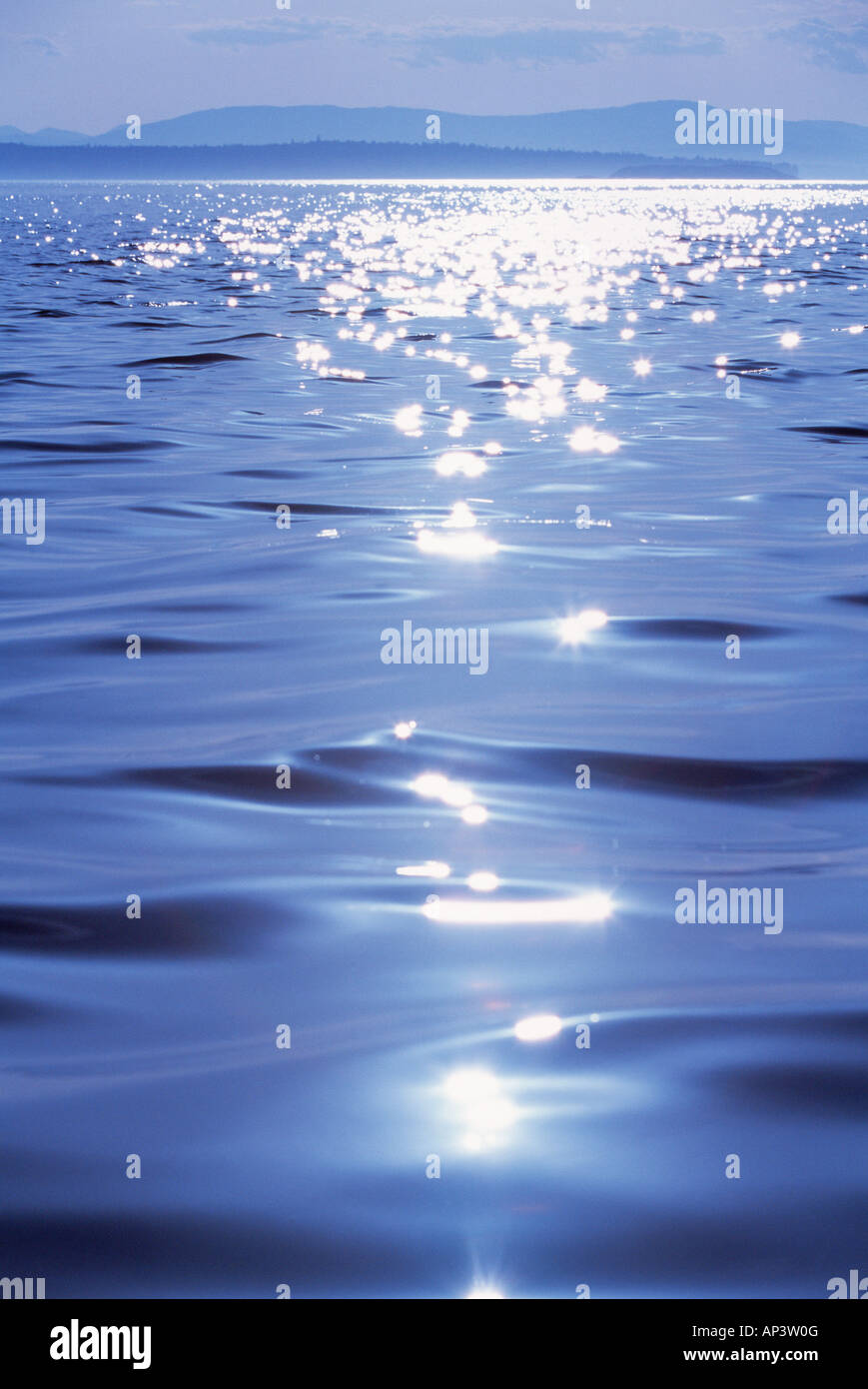 Sunlight reflecting on the sea Stock Photo - Alamy