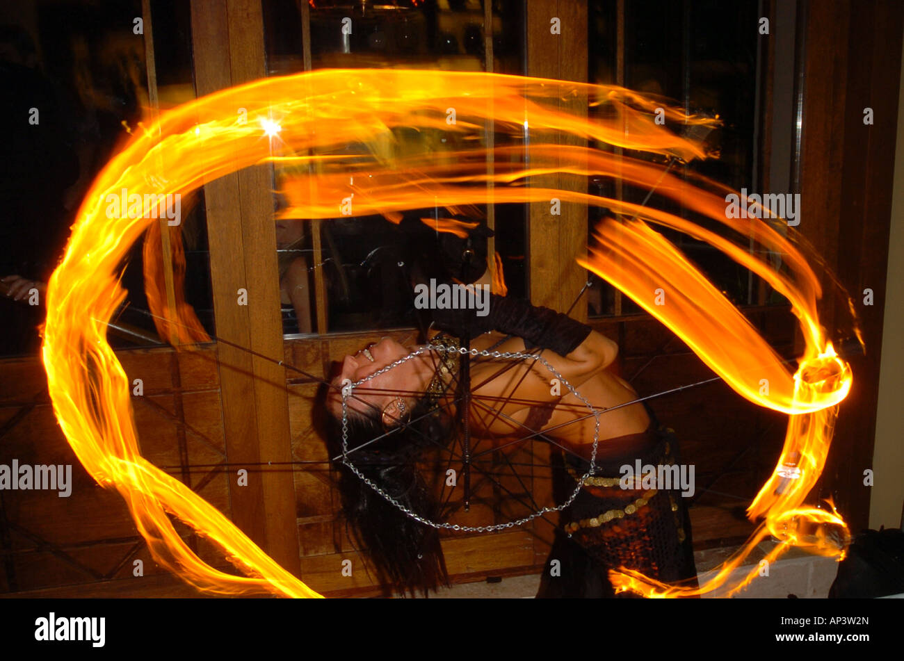 Fire Dancer London England 15 09 2004 Stock Photo - Alamy