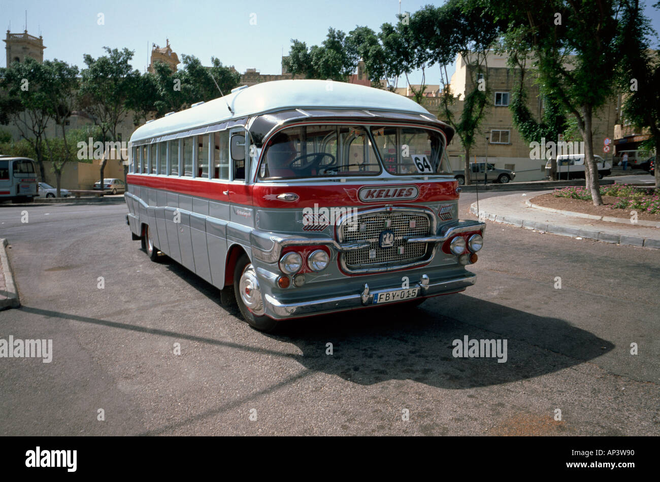 Bus station Gozo Malta Stock Photo - Alamy