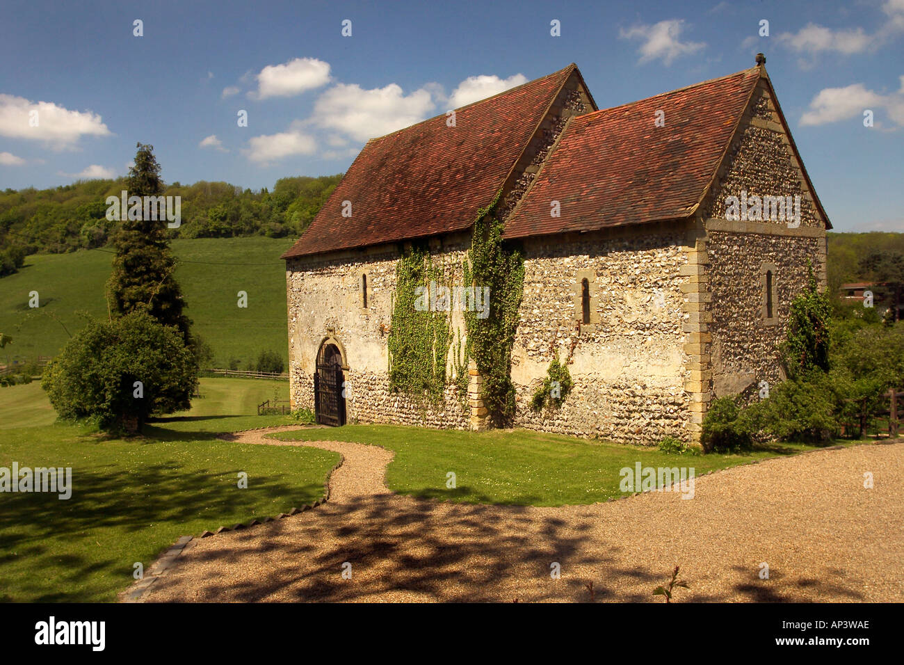 The Ancient Norman Church At Dode Great Buckland Kent UK Stock Photo ...