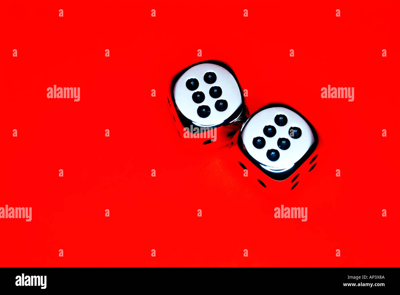 Red dice snake eyes hi-res stock photography and images - Alamy