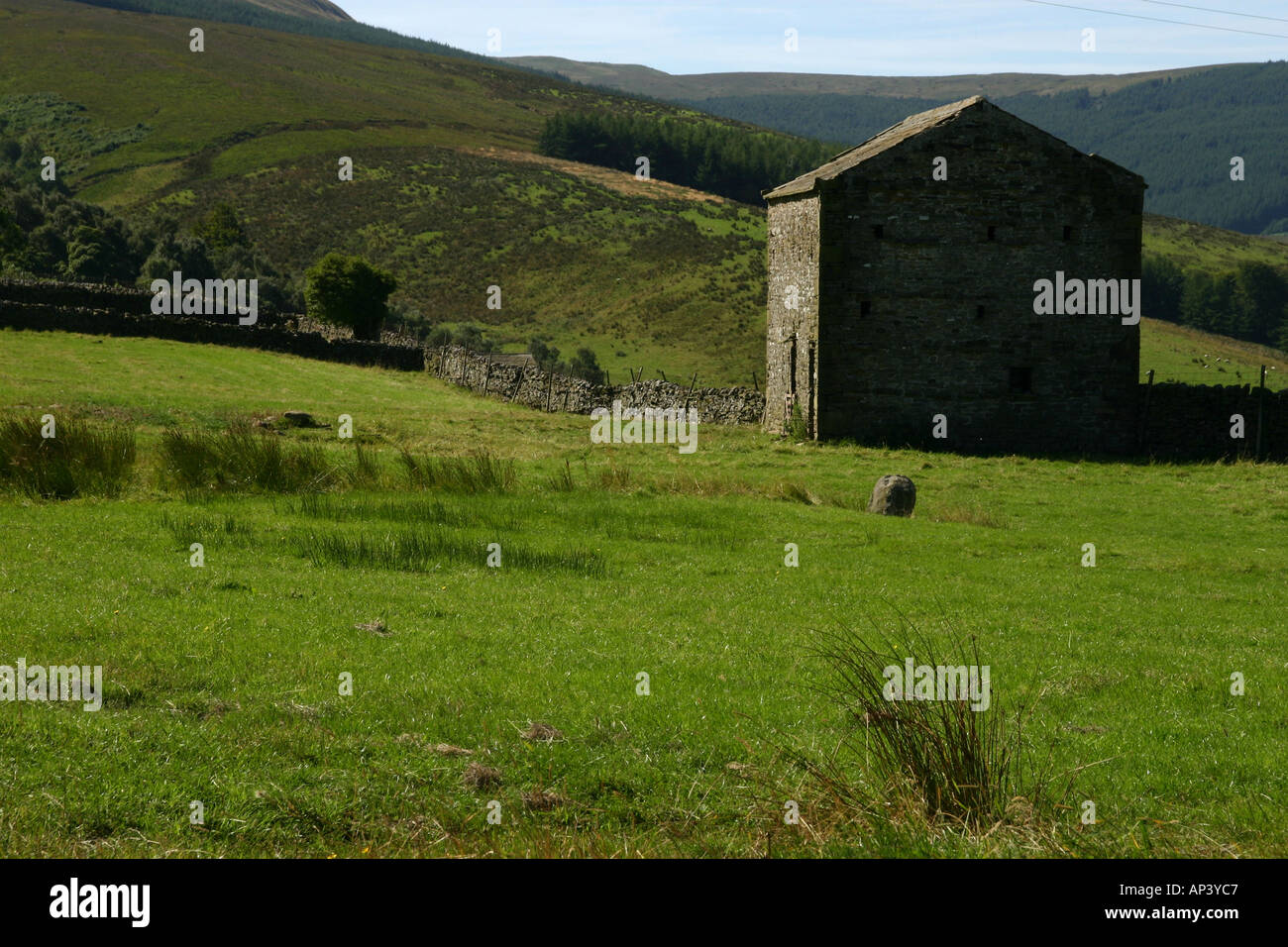 Traditional Stone Barn Wensleydale North Yorkshire Stock Photo - Alamy