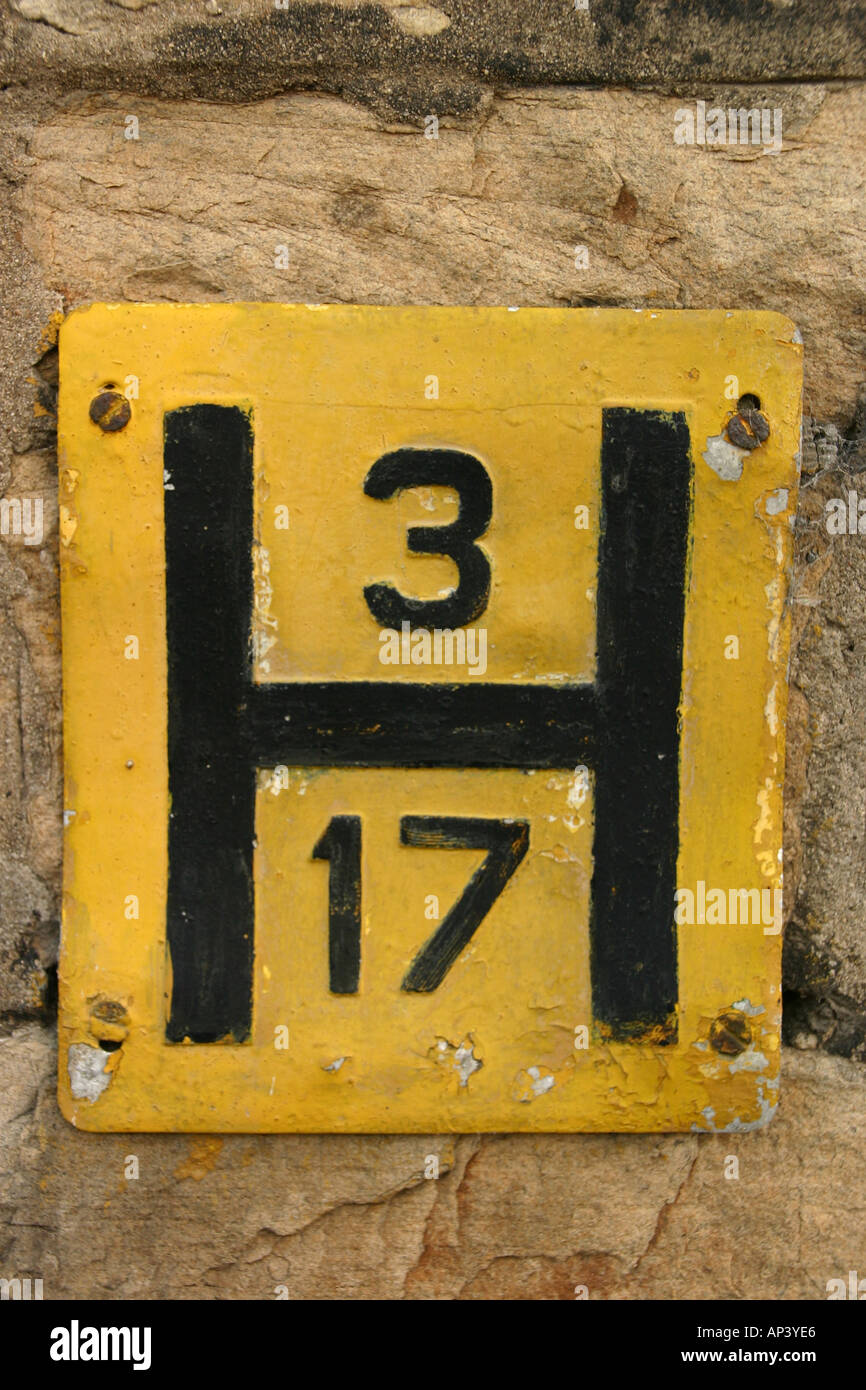 Fire Hydrant Sign Stock Photo - Alamy