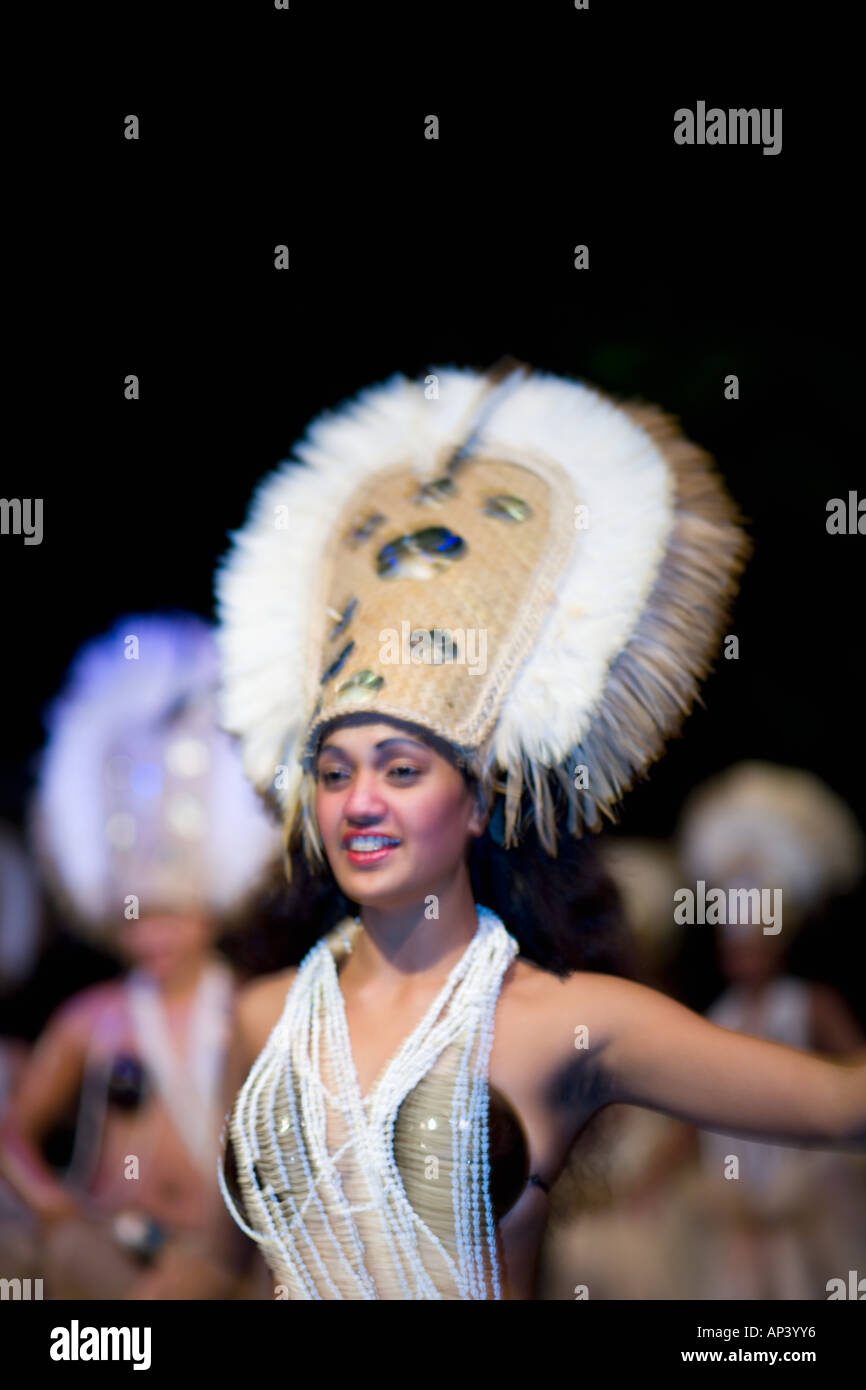 Traditional Polynesian Tamure Dance, Tiki Village, Moorea Island Stock Photo: 8952821 - Alamy