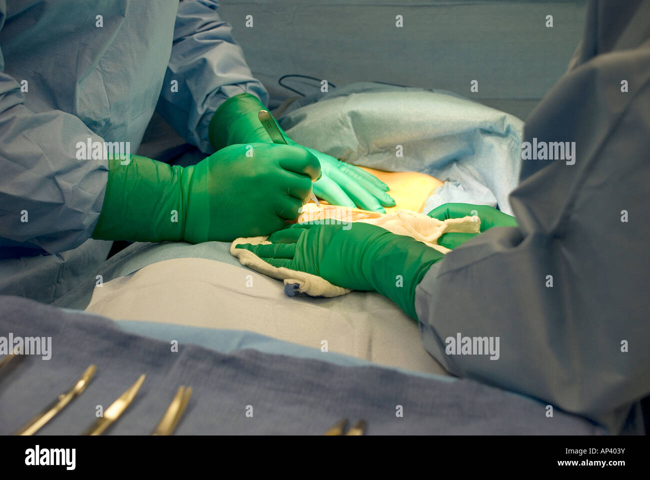 Surgery Incision Instruments Medical High Resolution Stock Photography ...