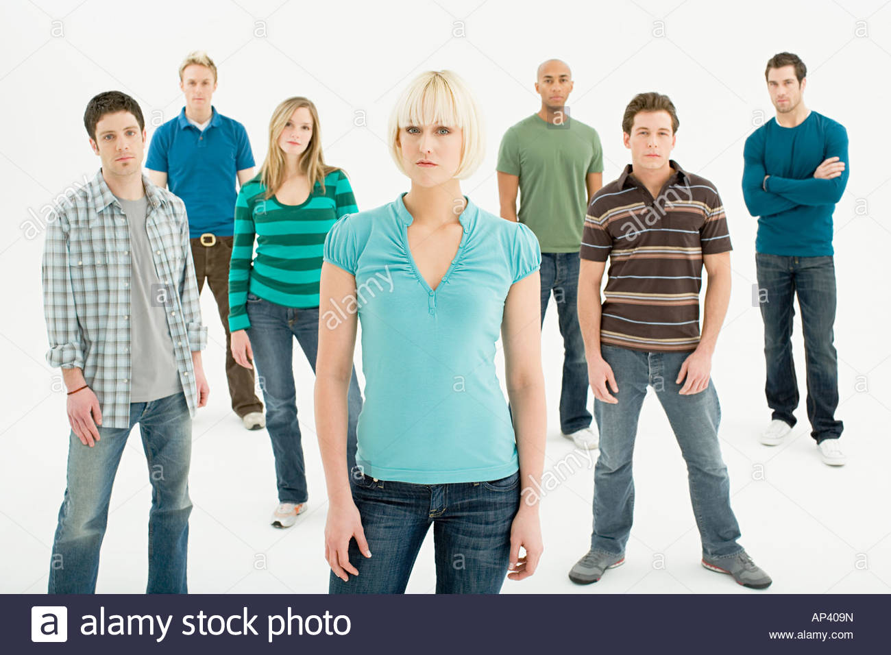 Group Of Seven People Standing Stock Photos & Group Of Seven People ...