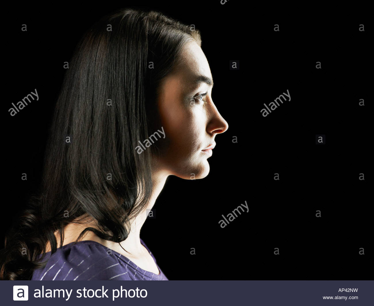 Black Woman Profile Shadow Stock Photos & Black Woman Profile Shadow ...