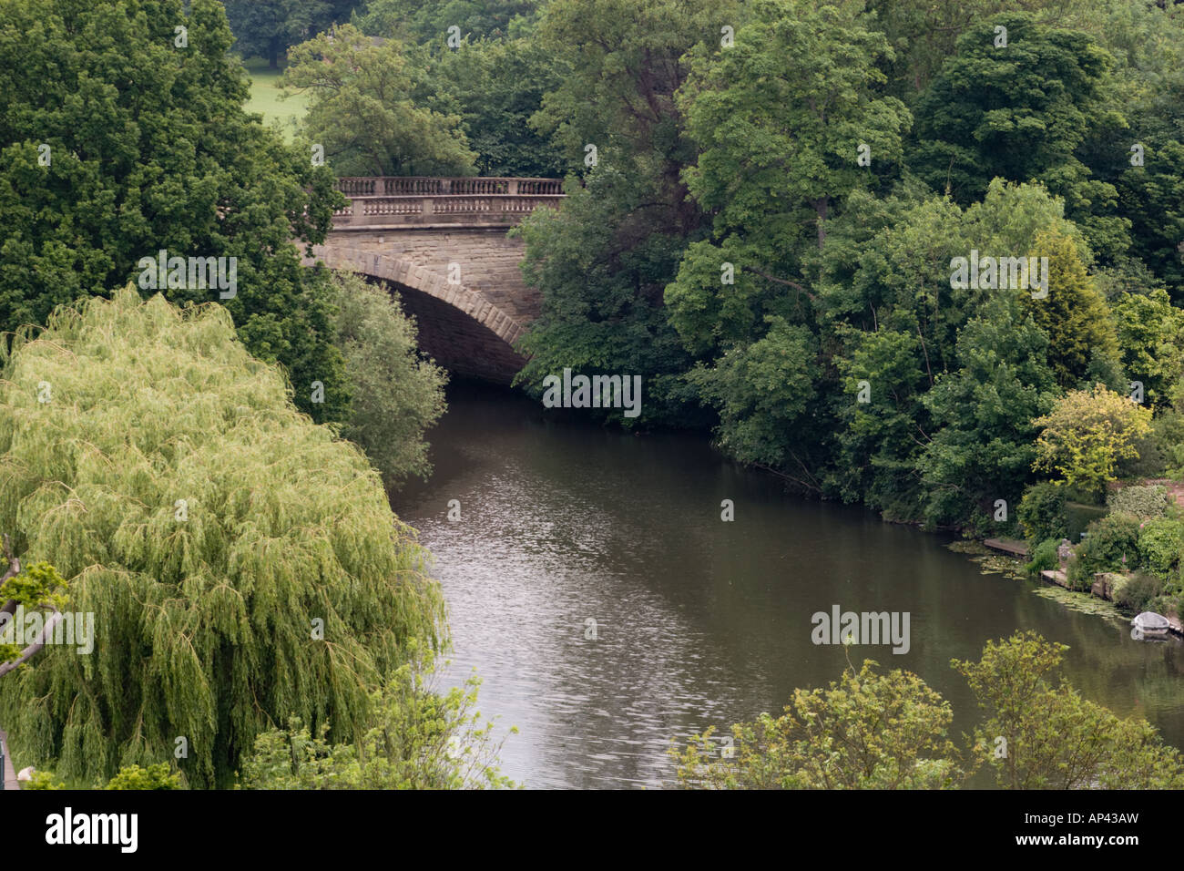 Bridge over the river in Warwick England Stock Photo - Alamy