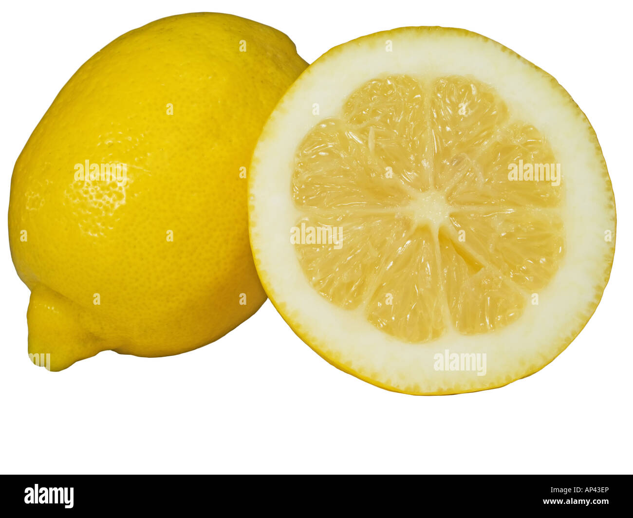 Cut lemon slice isolated Cut Out Stock Images & Pictures - Alamy