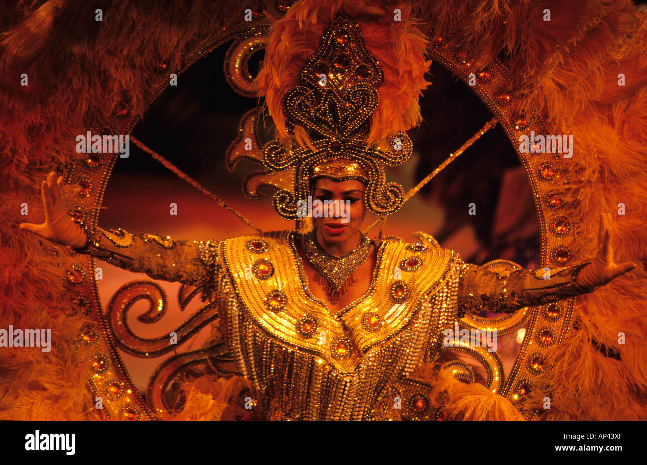 Brazil, Rio de Janeiro, Samba show at Plataforma Theatre Stock Photo ...