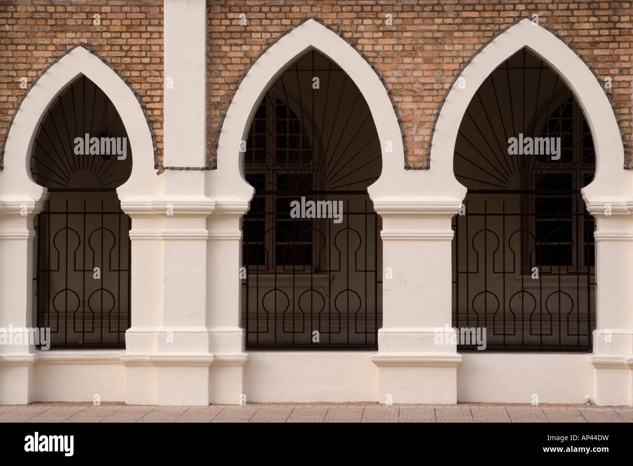 Arches designed, in the form of those often seen in Islamic influenced ...