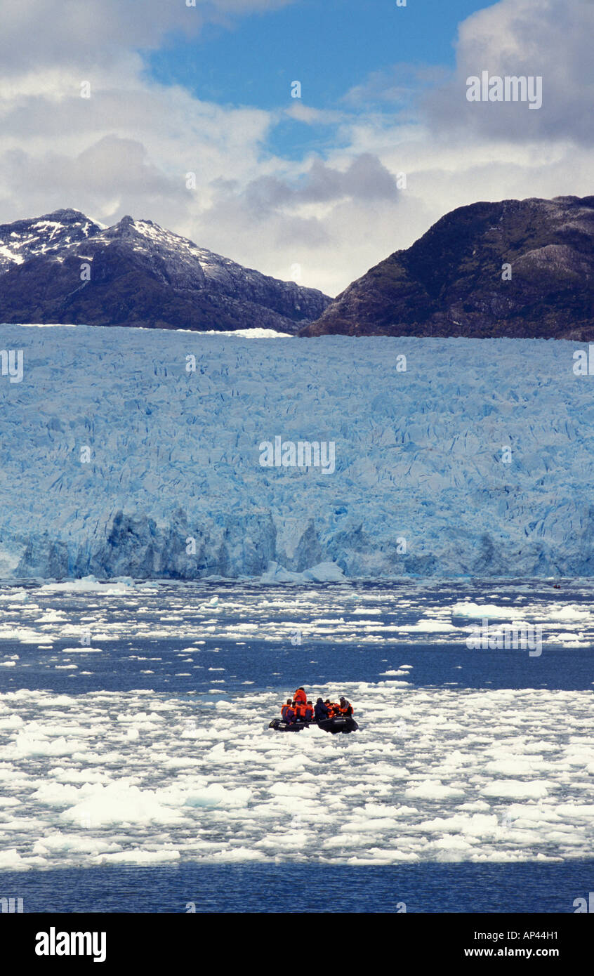 Chile, Patagonia, Laguna San Rafael. Excursion to the glacier Stock ...
