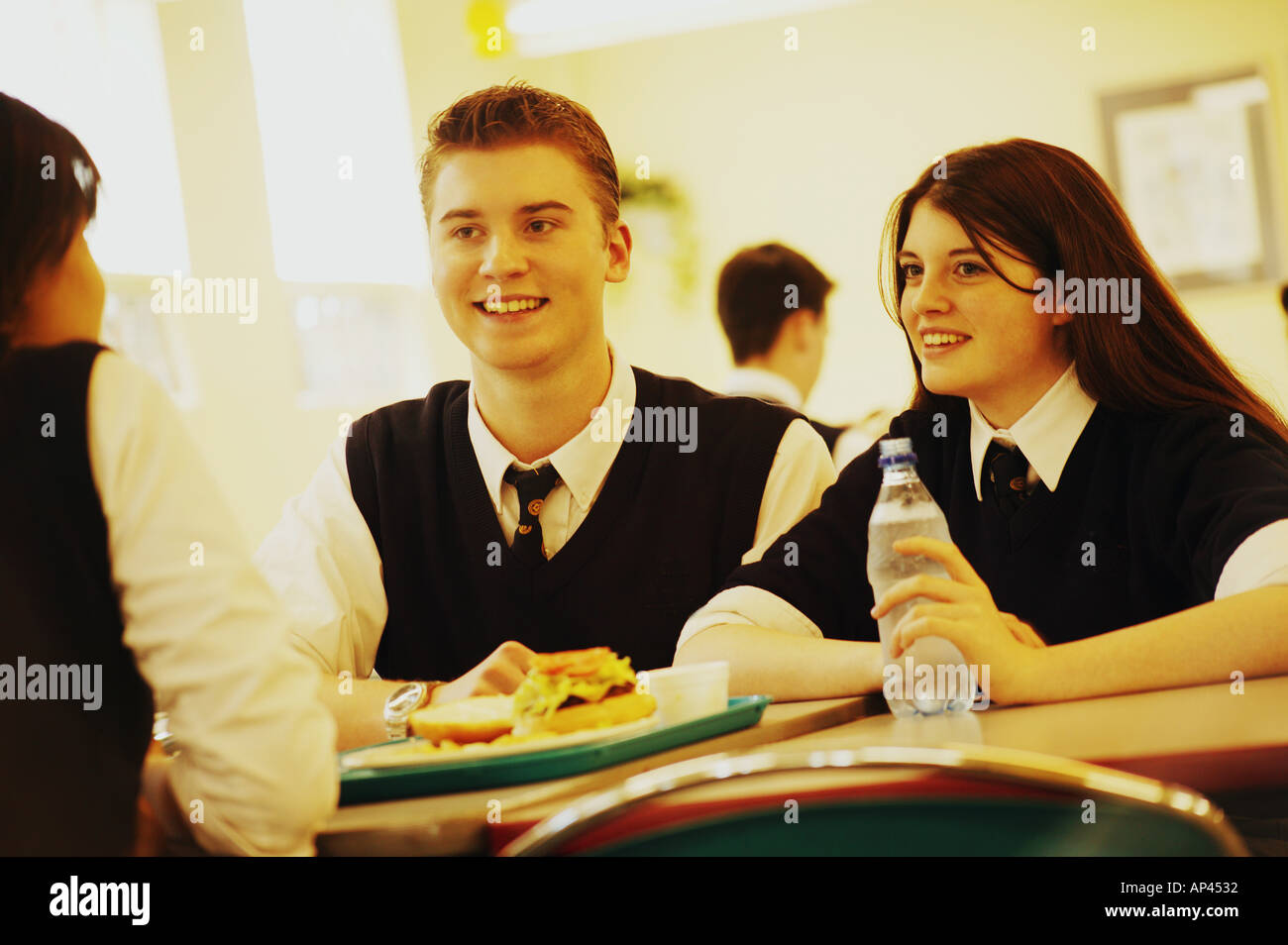 Cafeteria woman uniform school hi-res stock photography and images - Alamy