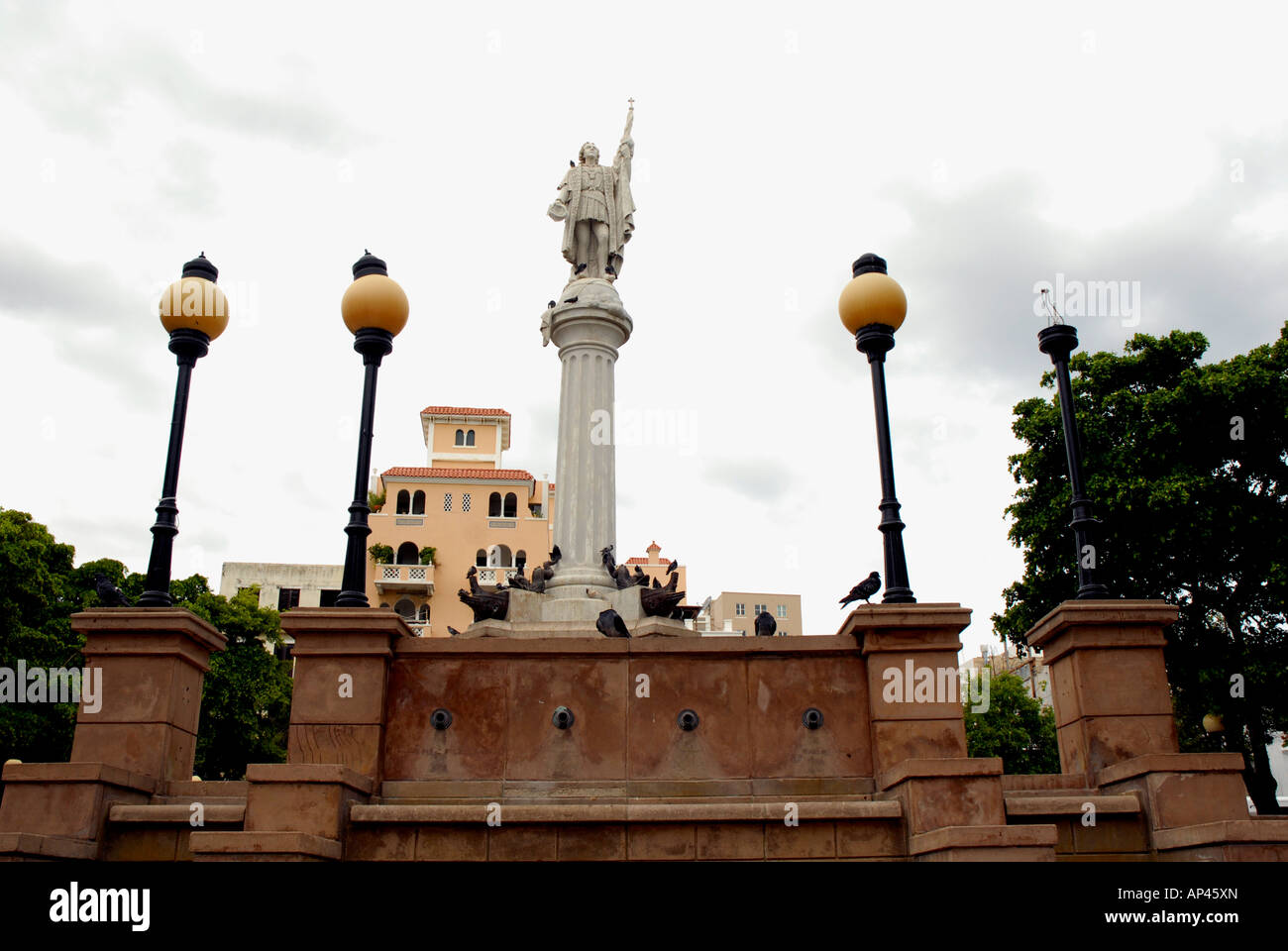 Plaza de Colon, Columbus Square, Old San Juan Puerto Rico Stock Photo ...