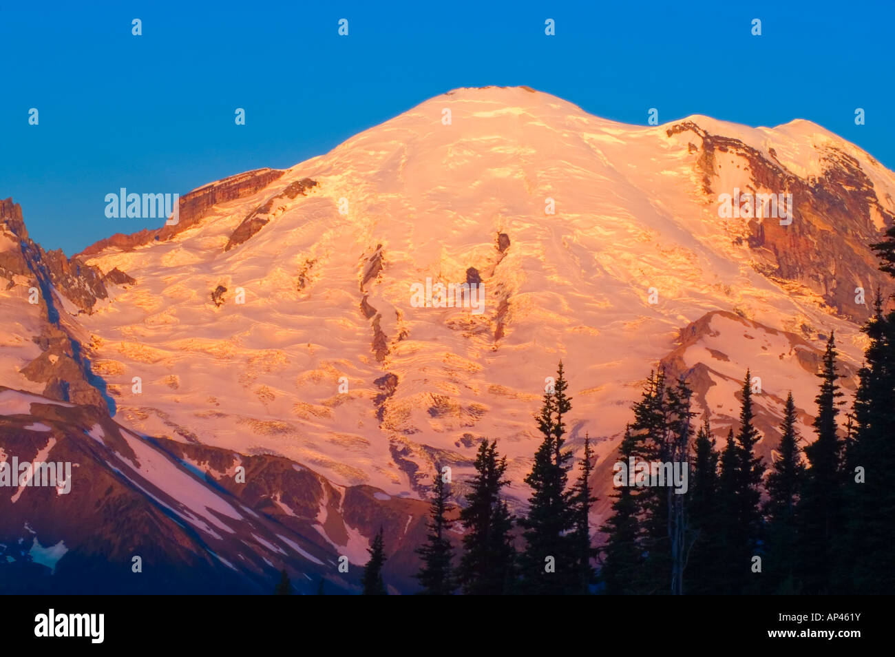 Mount Rainier from Sunrise Point Stock Photo - Alamy