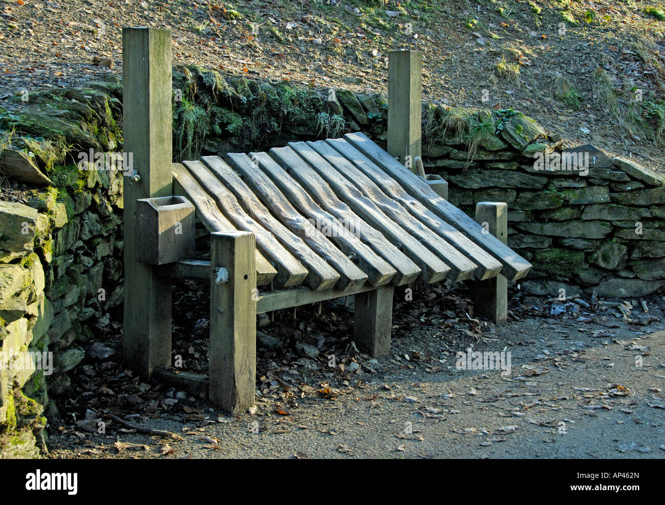 "Marimba". Outdoor sculpture by Jony Easterby, 1999. Grizedale Forest ...