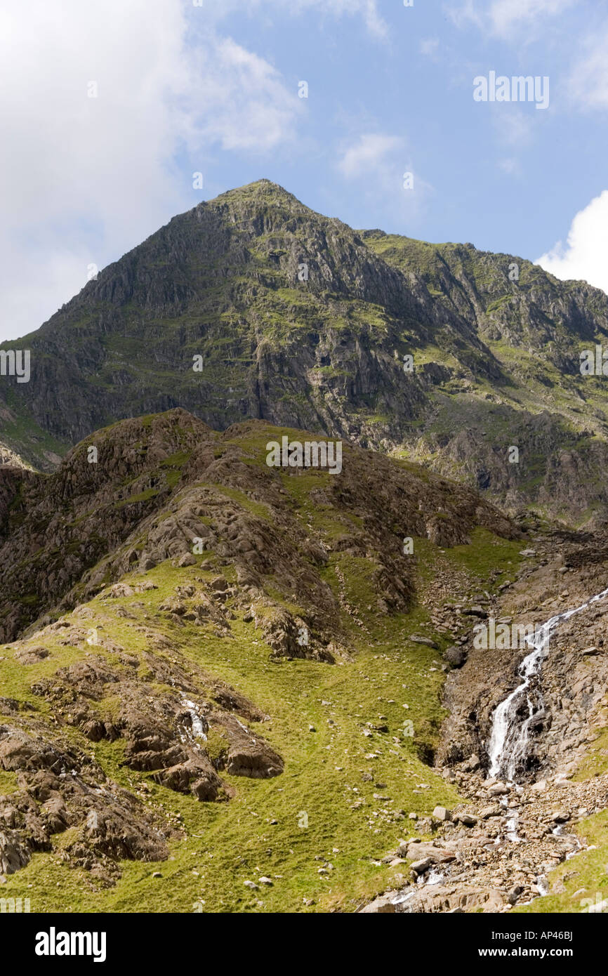 Snowdon from the Miners Track path, Snowdonia, Gwynedd, North Wales ...