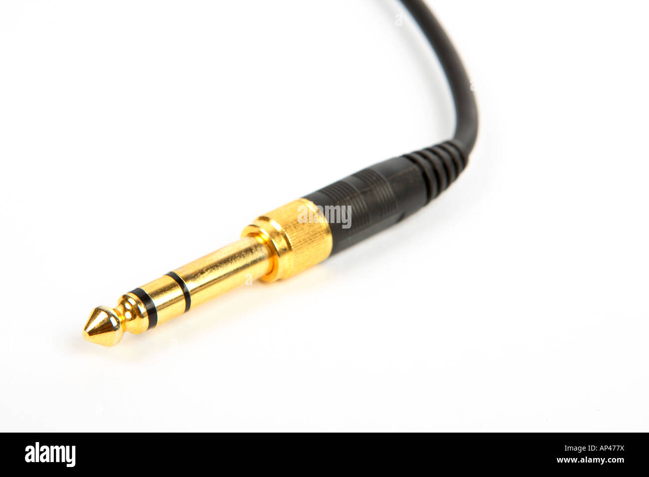 Instrument cable isolated on white background Stock Photo - Alamy