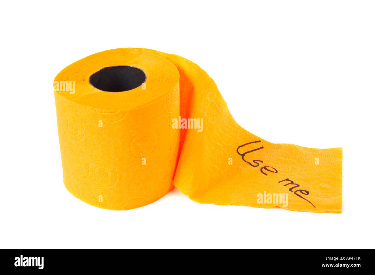 Roll of toilet paper with shadow on a white background Stock Photo - Alamy