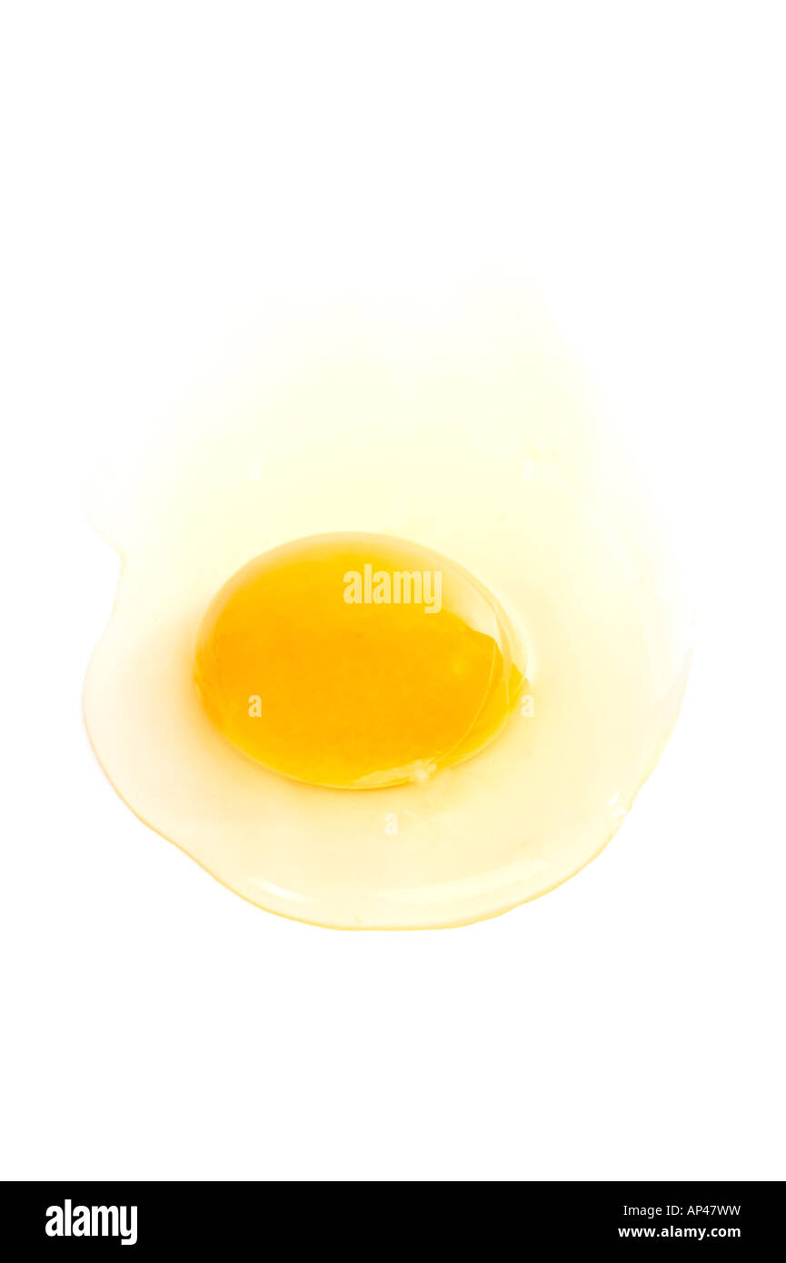 Raw egg over a white background Stock Photo - Alamy