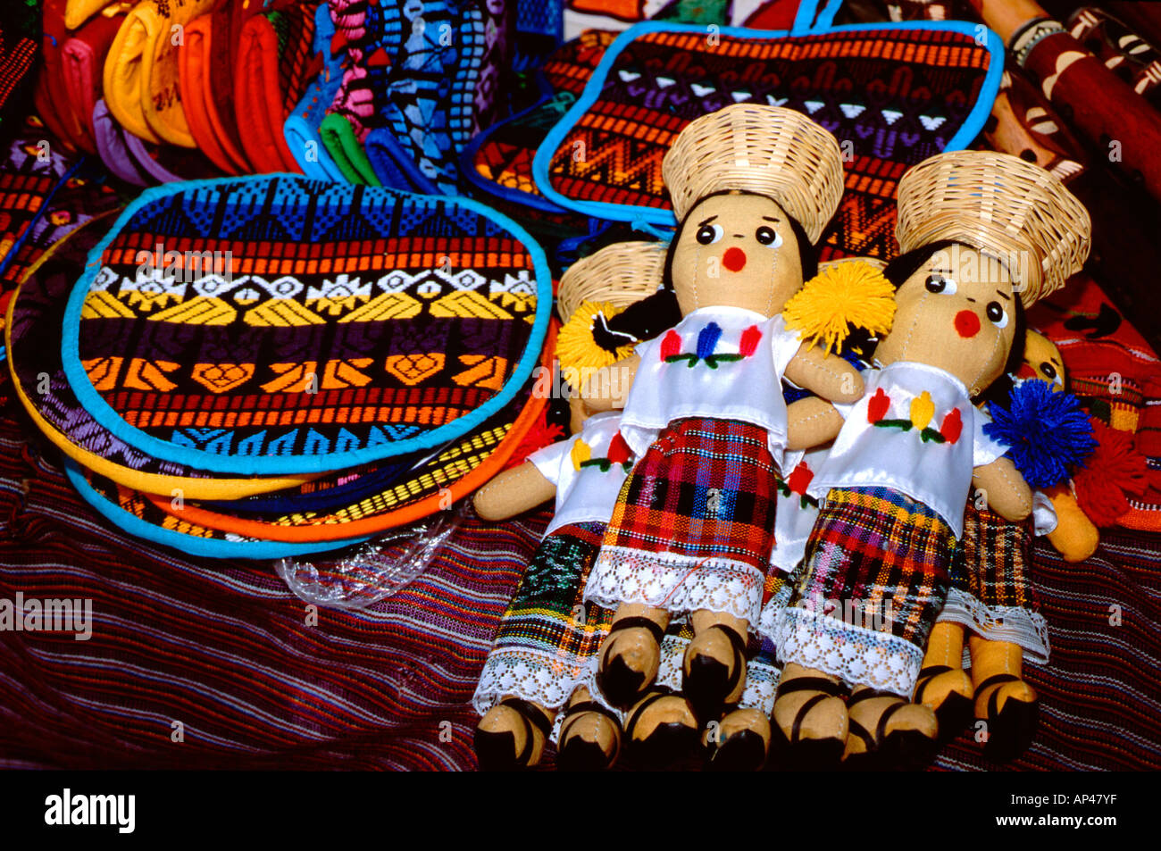 Central America, Guatemala, San Antonio Aguas Calientes. Ixcel textile ...