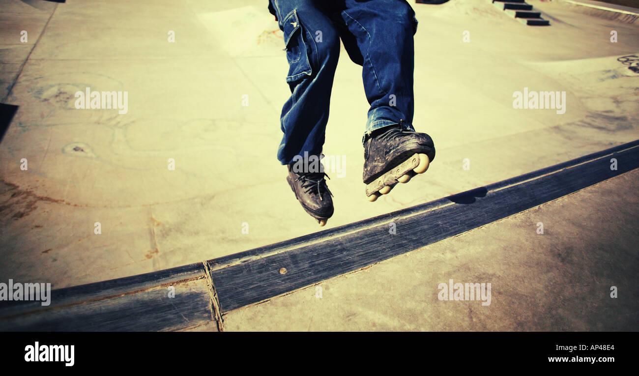 In line Skating Stock Photo - Alamy