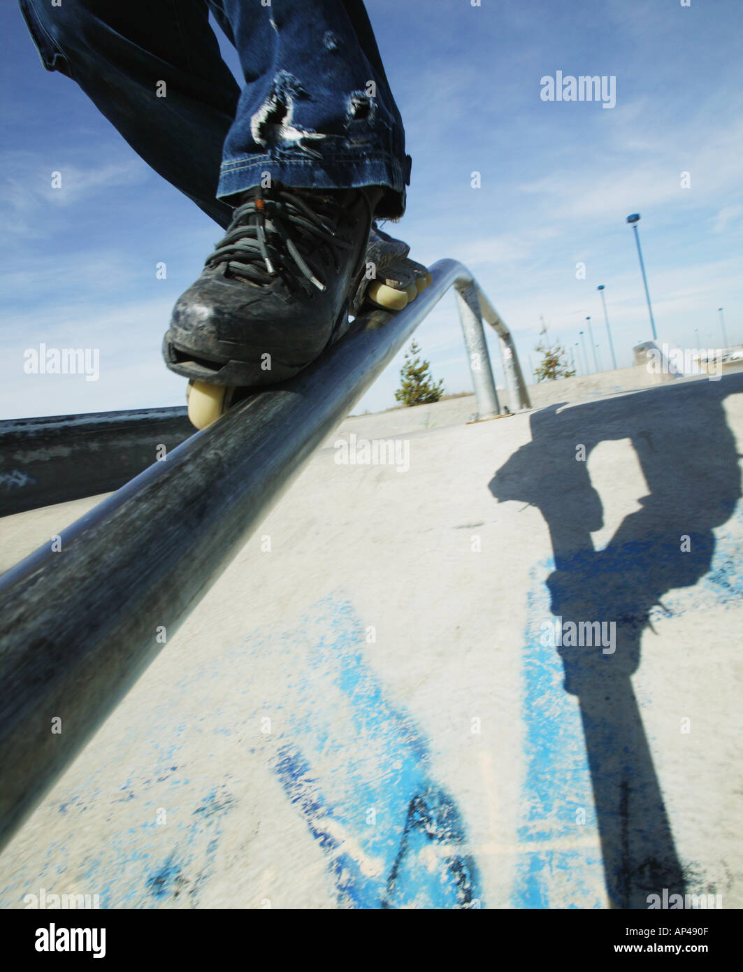 In line Skating Stock Photo - Alamy