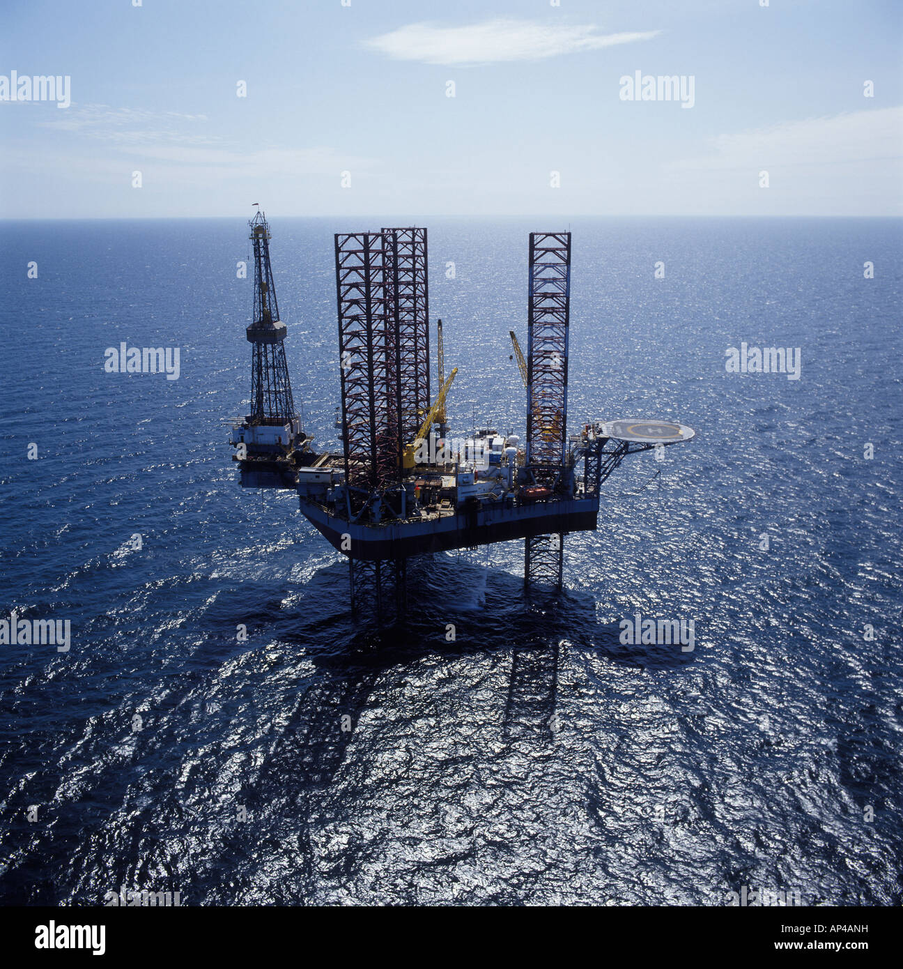 Gas drilling platform at sea Stock Photo - Alamy