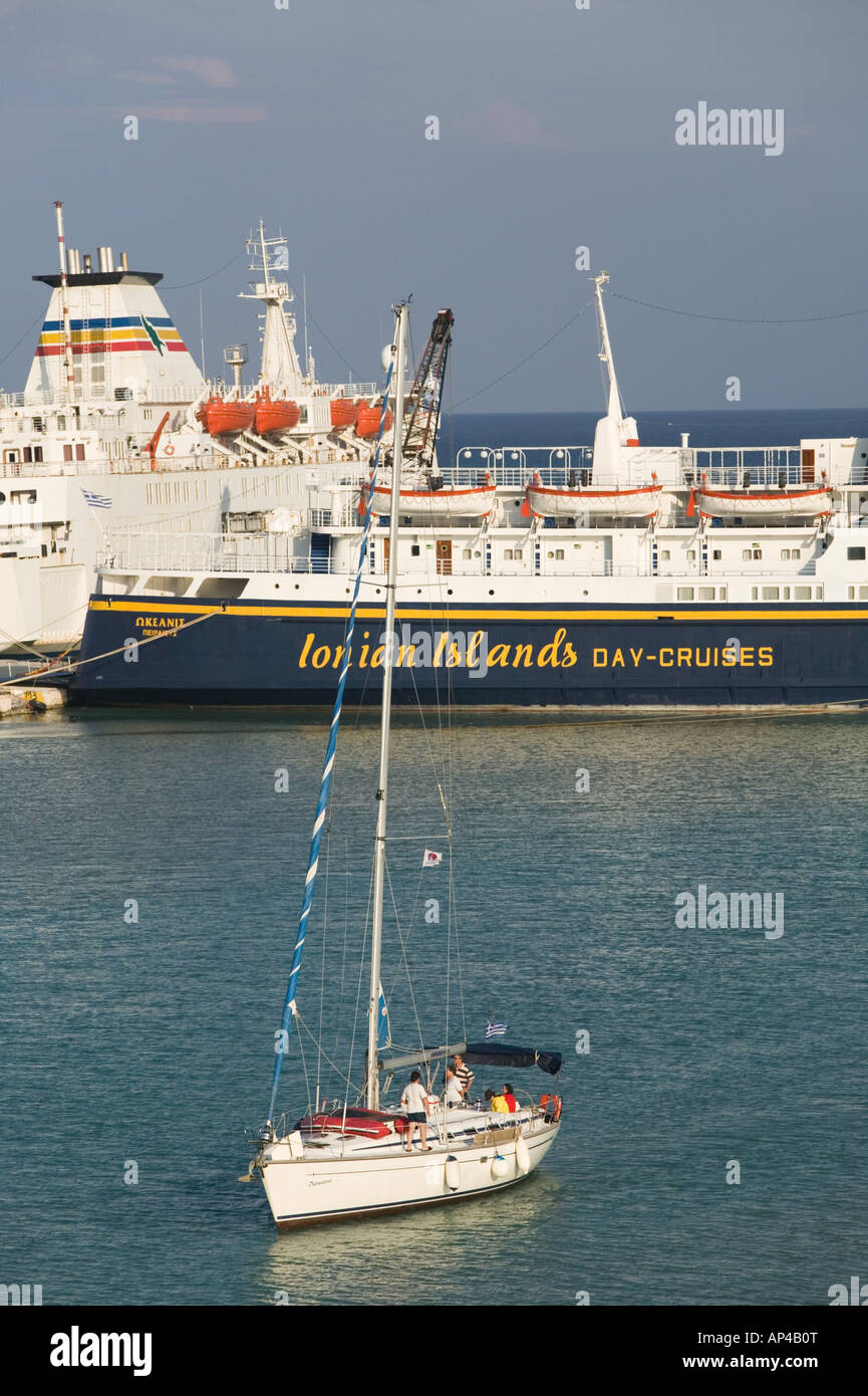 GREECE, Ionian Islands, ZAKYNTHOS: Yacht and Island Ferries Stock Photo ...