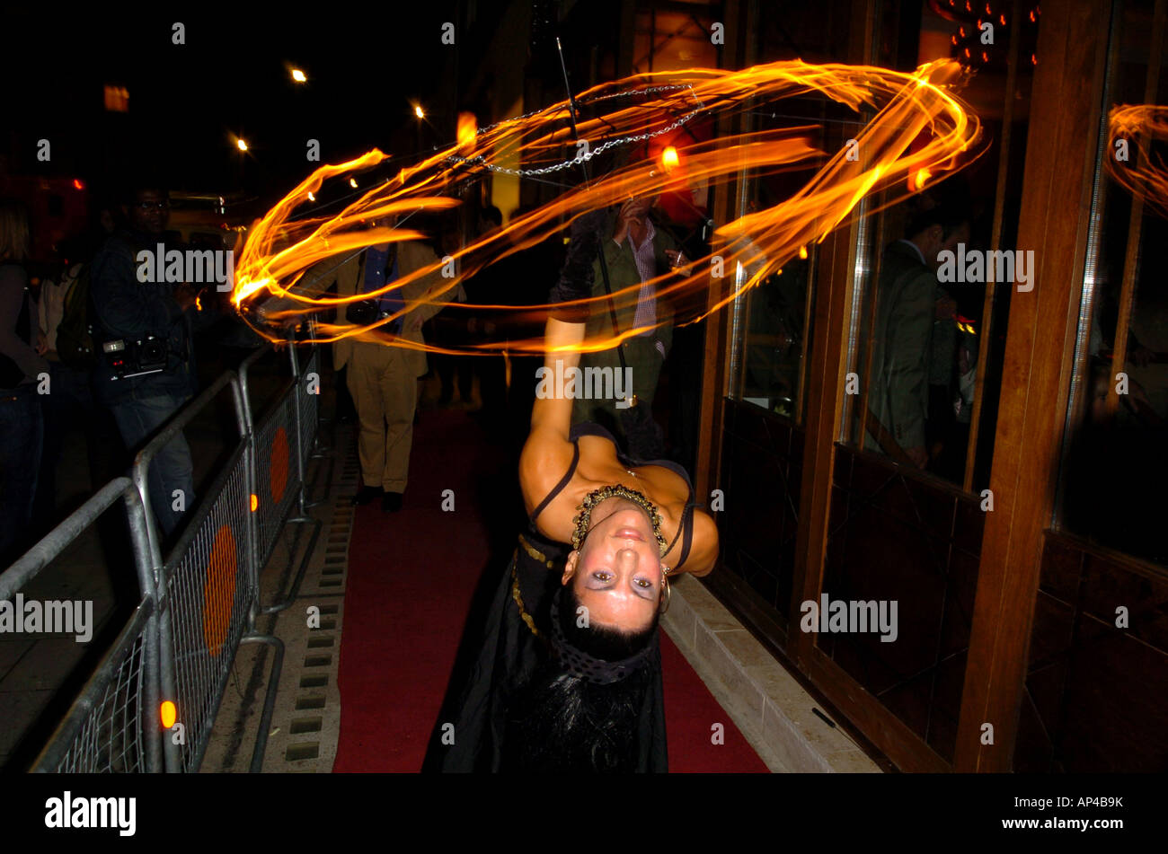 Fire Dancer London England 15 09 2004 Stock Photo - Alamy