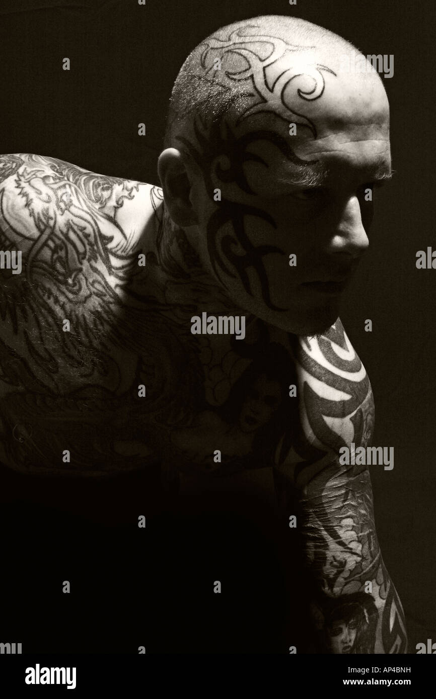 Heavily tattooed tattoo hi-res stock photography and images - Alamy